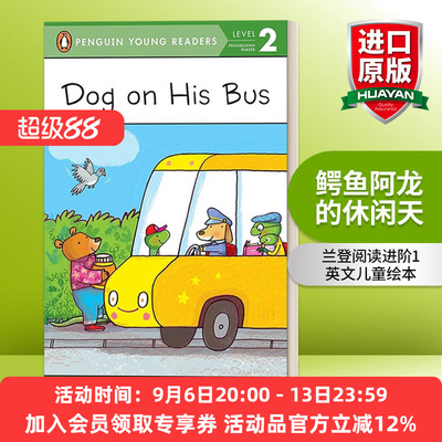 企鹅青少分级阅读2级 英文原版 Dog on His Bus-Penguin Young Readers Level 2英文版 进口英语原版书籍