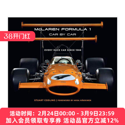英文原版 F1方程式赛车 迈凯伦车队 赛车介绍 McLaren Formula 1 Car by Car 米卡·哈基宁前言 精装 英文版 进口英语原版书籍