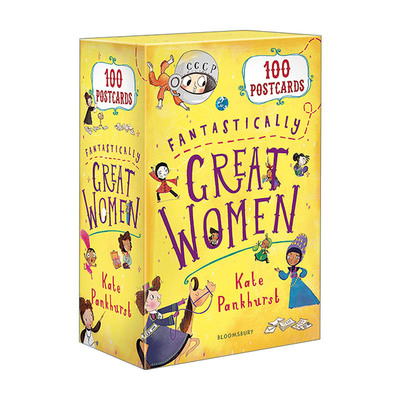 伟大非凡的女性系列 英文原版 Fantastically Great Women 100 Postcards 100张明信片 英文版 进口英语原版