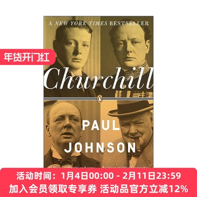 英文原版 Churchill 丘吉尔 传记 Paul Johnson 英文版 进口英语原版书籍