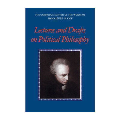 剑桥版康德著作系列 政治哲学讲稿 英文原版 Kant: Lectures and Drafts on Political Philosophy 英文版 进口英语原版书籍