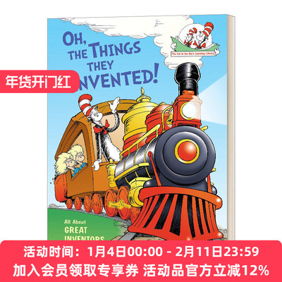英文原版 Oh the Things They Invented 苏斯博士 戴帽子的猫图书馆 伟大的发明家 精装 英文版 进口英语原版书籍
