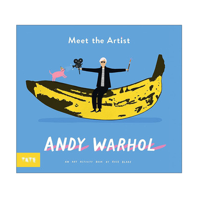 英文原版 Meet the Artist: Andy Warhol 遇见艺术家 美国近代波普艺术领袖安迪·沃霍尔 儿童绘本 英文版 进口英语原版书籍