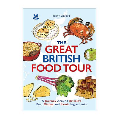 英文原版 National Trust The Great British Food Tour 国家信托英伦美食图鉴 人文历史传说 20道精选食谱精装 进口英语原版书籍