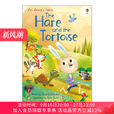 英文原版 Usborne First Reading Level Four The Hare and the Tortoise 尤斯伯恩儿童经典文学 龟兔赛跑 精装 进口英语原版书籍