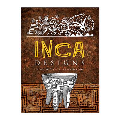 英文原版 Inca Designs 古印加设计 印第安神秘图腾图案 装饰艺术素材图册 英文版 进口英语原版书籍