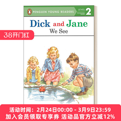 英文原版 Dick and Jane We See - Penguin Young Readers Level 2 迪克和简 我们观察 企鹅青少分级阅读2级 进口英语原版书籍