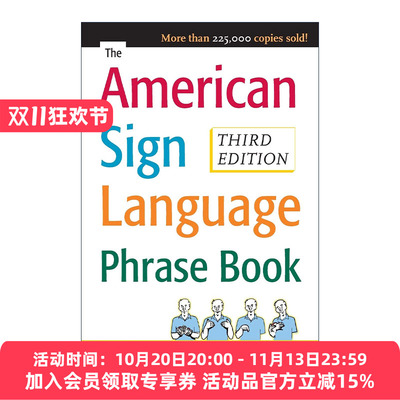 英文原版 American Sign Language Phrase Book 美国手语短语书 第3版 英文版 进口英语原版书籍