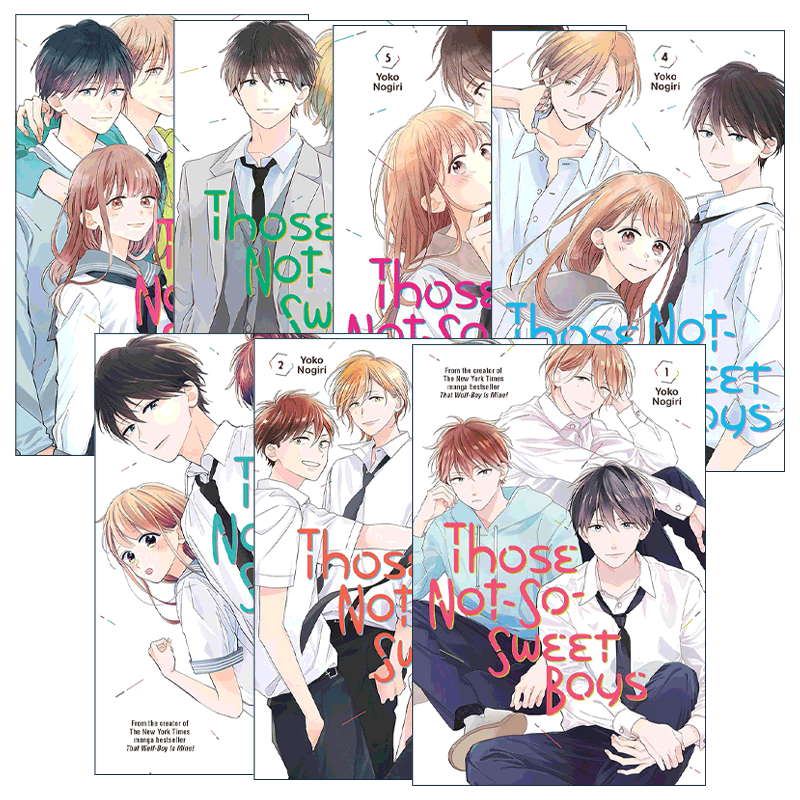 英文原版 Those Not-So-Sweet Boys 他们的日常微微苦涩系列7册 贫穷少女x问题儿童3人组 漫画 讲谈社 英文版 进口英语原版书籍