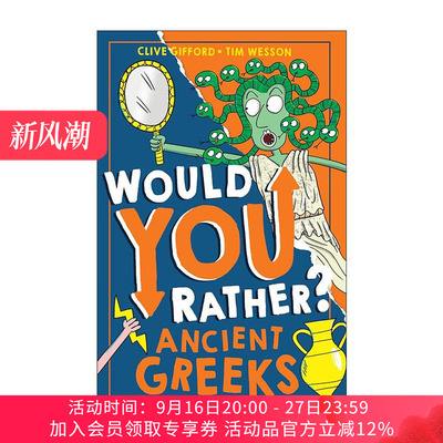 英文原版 Would You Rather Ancient Greeks 你怎么选 古希腊时代知识科普 7-10岁儿童插画趣味历史科普书 英文版进口英语原版书籍