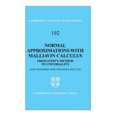 用Malliavin分析的正态逼近 英文原版 Normal Approximations with Malliavin Calculus 剑桥数学丛书系列 精装 英文版 进口英语原