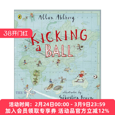 英文原版 Kicking a Ball 我们一起来踢球 艾伦·阿尔伯格儿童绘本 英文版 进口英语原版书籍