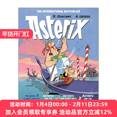 英文原版 Asterix Omnibus Vol.13 高卢英雄历险记 37-39合订 卷十三 英文版 进口英语原版书籍