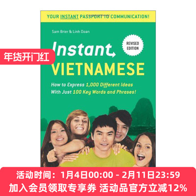 英文原版 Instant Vietnamese Vietnamese Phrasebook & Dictionary 快速越南语 越南语常用语词典 英文版 进口英语原版书籍