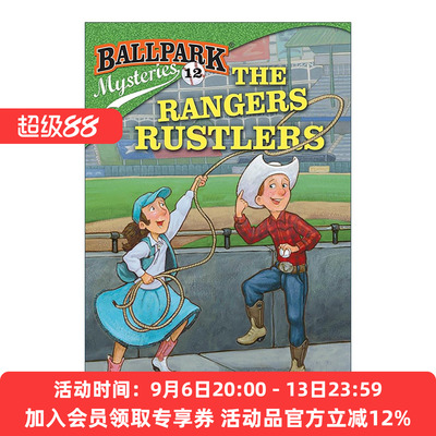 英文原版 Ballpark Mysteries #12 The Rangers Rustlers 棒球场之谜12 游骑兵盗贼 儿童推理章节桥梁 英文版 进口英语原版书籍