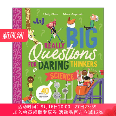 英文原版 Really Big Questions for Daring Thinkers Science 思考大问题 关于科学的40多个大胆想法 儿童人文科普百科精装读物