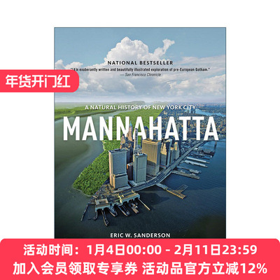 英文原版 Mannahatta 曼纳哈塔 纽约自然史 Eric Sanderson 英文版 进口英语原版书籍