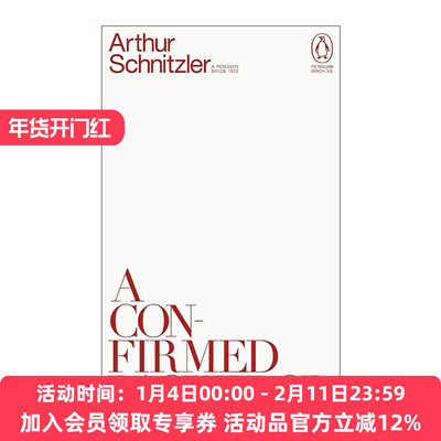 英文原版 A Confirmed Bachelor 单身汉的忏悔 阿图尔·施尼茨勒 企鹅经典文学90周年纪念系列 英文版 进口英语原版书籍