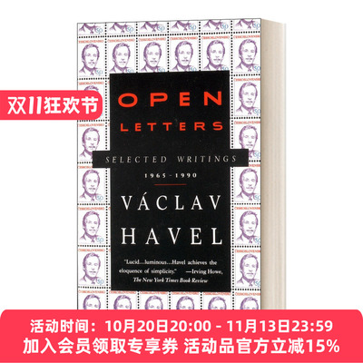 英文原版 Open Letters Selected Writings 1965-1990 公开信 Vaclav Havel 瓦茨拉夫·哈维尔文选 英文版 进口英语原版书籍