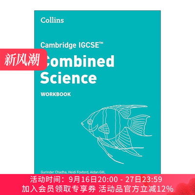 英文原版 Collins Cambridge IGCSE Combined Science Workbook 柯林斯剑桥国际初中综合科学练习册 第二版 进口英语原版书籍
