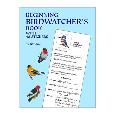 英文原版 Beginning Birdwatcher's Book 初学者观鸟之书 含48张贴纸 儿童鸟类插图科普百科指南 英文版 进口英语原版书籍