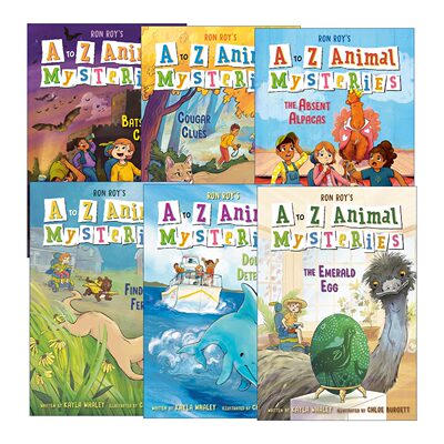 英文原版 A to Z Animal Mysteries 动物神秘案件系列1-6册 儿童推理章节桥梁故事书 Ron Roy 英文版 进口英语原版书籍
