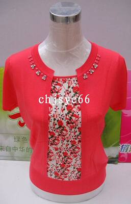 海尔曼斯印花夏季针织衫商场同款