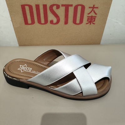 大东拖鞋女2026夏季新款时尚休闲简约平底包头半拖鞋女凉拖1642