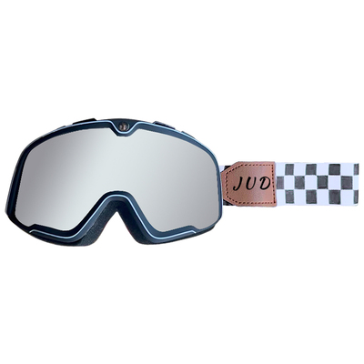 JUD摩托车风镜哈雷头盔护目镜复古机车骑行防晒越野防风镜戴眼镜