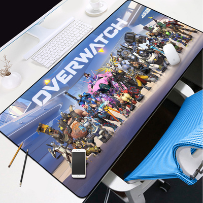 Overwatch守望先锋鼠标垫超大黑百合斗阵特攻格斗游戏周边桌胶垫