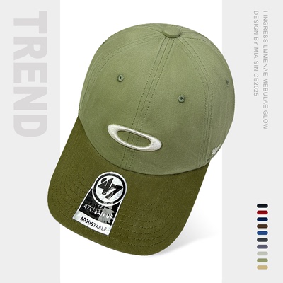 美式复古重工刺绣字母O棒球帽潮