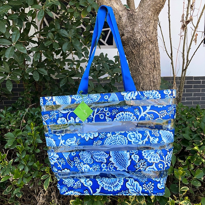 大号单肩包沙滩包PVC印花包包