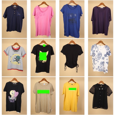 XT386古着vintage夏季圆领休闲字母印花美版潮人街拍同款短袖T恤