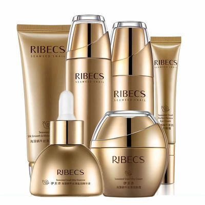 伊贝诗保湿水乳套装海藻蜗牛丝滑柔肤水润肤乳霜液洁面精华液眼霜