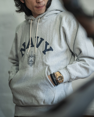 恶犬灰色重磅毛圈连帽卫衣加厚重