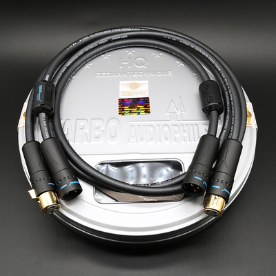 雅堡三芯纯银平衡卡侬发烧音频线