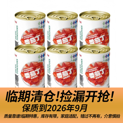 临期特价茄鼎番茄丁罐装400g*6