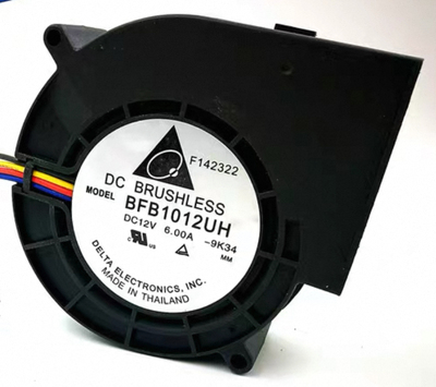 BFB1012UH 9733 12V 6A 9.7cm卡通人长管呼吸器涡轮鼓风机风机