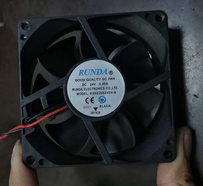 RUNDA润达 MODEL: RS8025B24SH-S 8025 24V 0.40A 变频器散热风扇