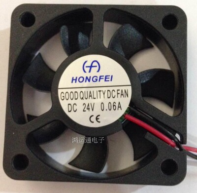 全新鸿飞散热风扇 5010 24V 0.06A HD-5010M24 CPU风扇4500转