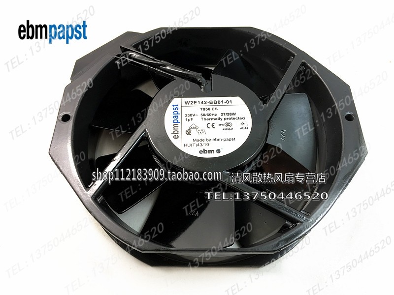 17238原装PAPST W2E142-BB01-01 220V 29/28W全金属散热风扇_虎窝淘