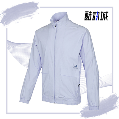 Adidas新款运动男子立领夹克外套