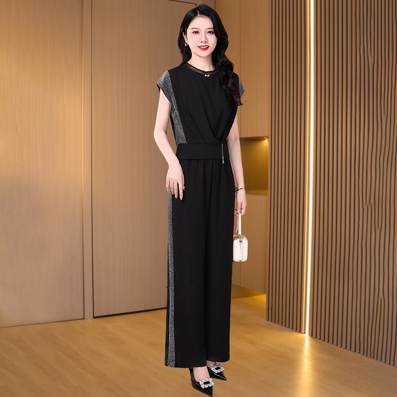 贵夫人冰丝套装2026新款女夏早秋装阔太太洋气质高端品牌妈两件套