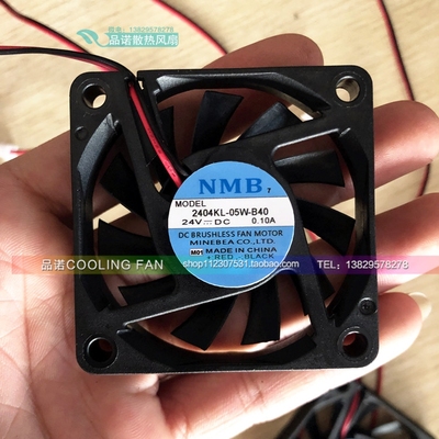 NMB 6010 6CM 超薄 2404KL-05W-B40 24V 0.10A 6CM 变频器 风扇