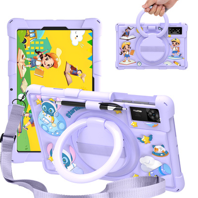 适配酷比魔方iplay70mini ultra平板保护壳8.8寸全包卡通硅胶壳掌玩mini3旋转支架手提儿童公仔后壳