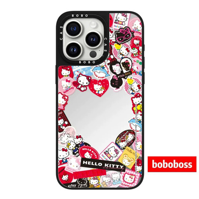 case源厂！Hello Kitty周年系列 爱心镜面相框magsafe适用iPhone17/16/15/14/Pro/Max保护套防摔磁吸手机壳