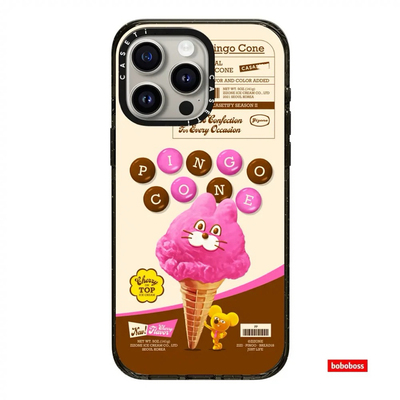 CASE源厂！Zizone联名系列 PINGO粉猫冰淇淋 magsafe兼容适用于iPhone17/16/15/14/Pro/Max防摔磁吸手机壳