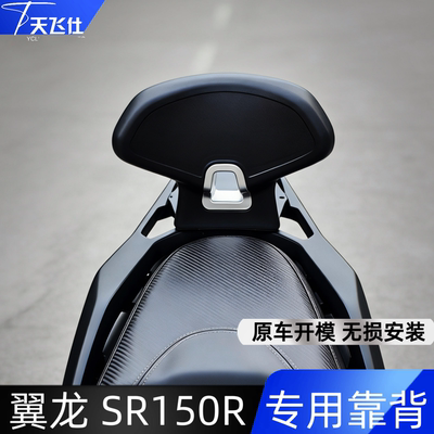 无极翼龙SR150R靠背专用摩托车尾翼改装配件靠背腰靠后座靠背