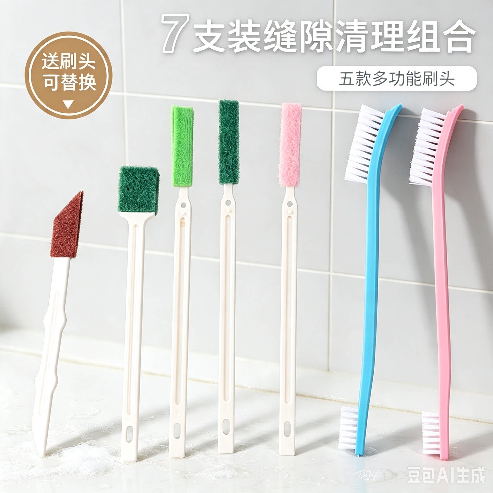 一次性缝隙刷浴室马桶小刷子窗户凹槽边角神器瓷砖汽车保温杯地板