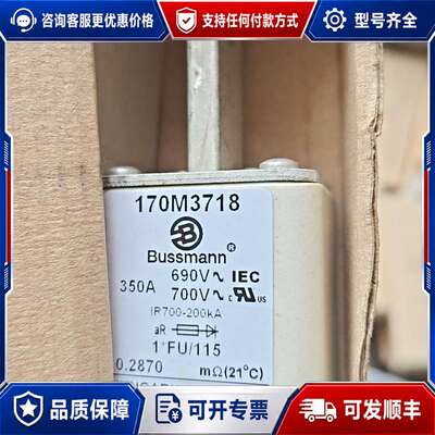 议价巴斯曼熔断器 170M3718可维修